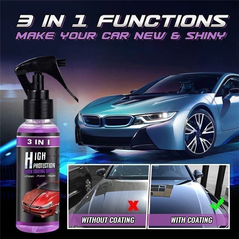3 en 1 Spray de revestimiento rápido para automóviles de alta protecci ...